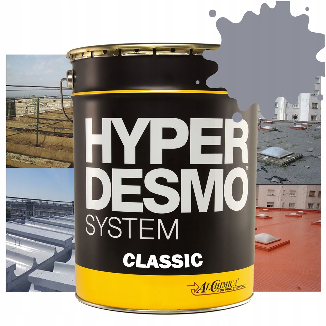 Żywica poliuretanowa Hydroizolacja na Balkon Dach Hyperdesmo Classic 25kg – 238542406 - ERLI.pl