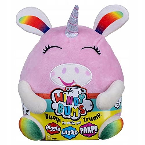Windy Bums Unicorn Cheeky Farting Toy, Unicorn teddy bear that farts ...