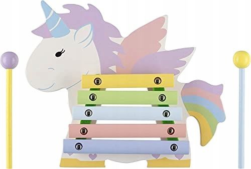 Unicorn Wooden Xylophone - Kids Musical Percussion Instruments for 1 ...