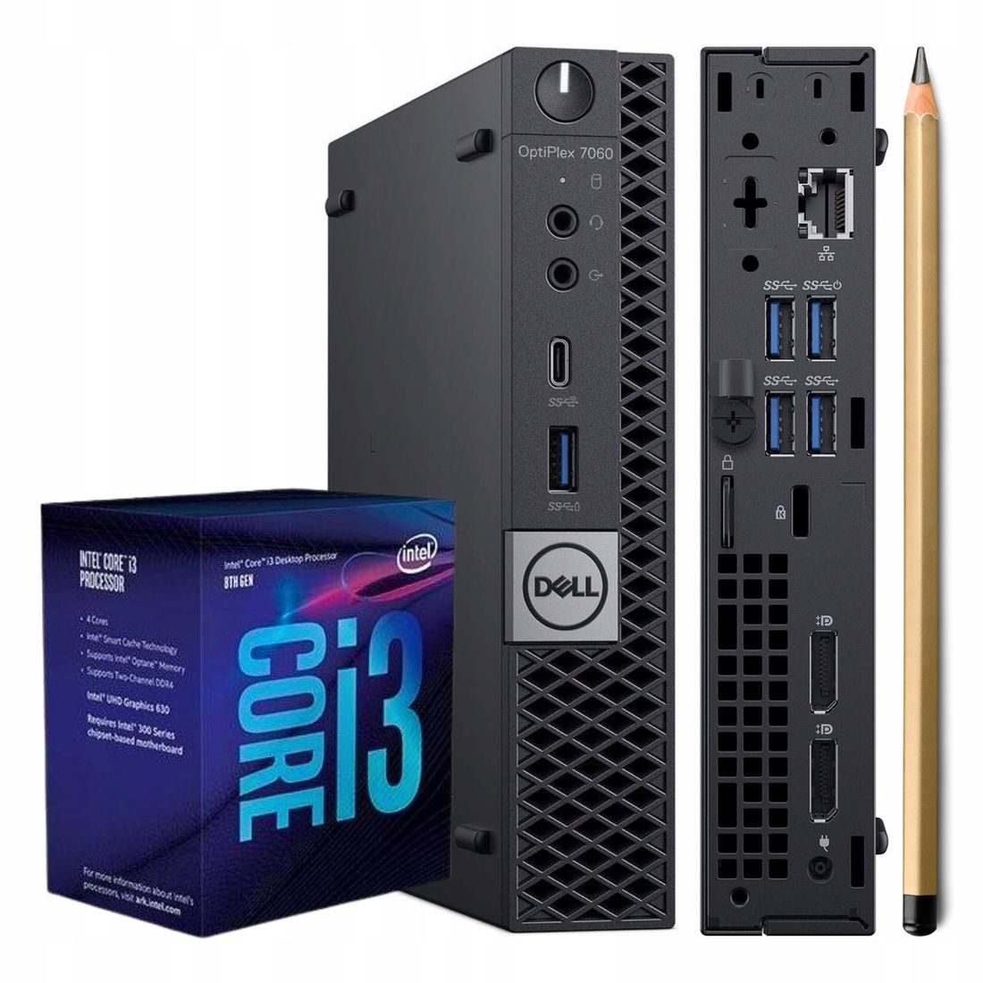 Komputer Dell Optiplex 7060 Micro i3 8GEN 8GB DDR4 256GB SSD Win11 mini ...