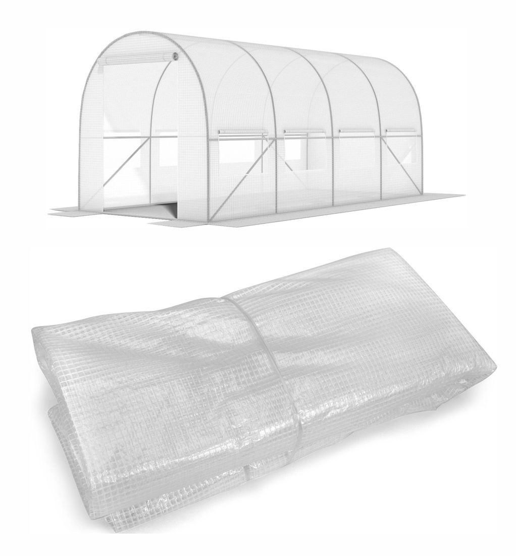 FOLIA 4 sezonowa UV4 do TUNELU FOLIOWEGO OGRODOWEGO 9m2 BIAŁA ...