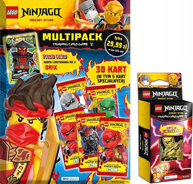 ZESTAW KARTY LEGO NINJAGO TCG 10 blister + multipack – 241862700 - ERLI.pl