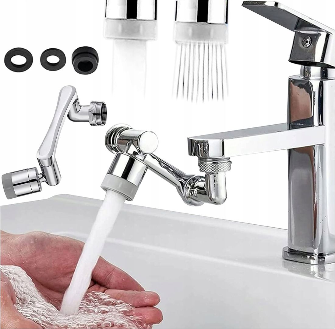 MOCNY Obrotowy Aerator Kranu Przedłużka METAL PERLATOR Na ramieniu ...
