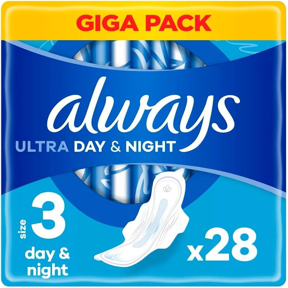 Podpaski ALWAYS Ultra Day & Night Rozmiar 3 28 sztuk – 244416717 - ERLI.pl
