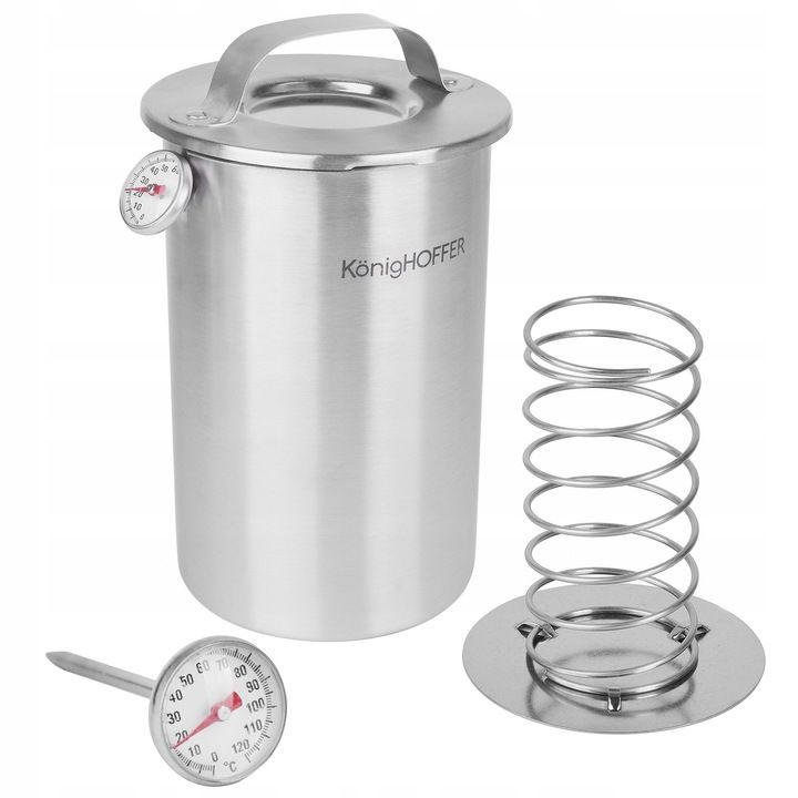 SZYNKOWAR STAL NIERDZEWNY 1.5KG TERMOMETR GARNEK SZYNKOWAR DO WEDLIN ...