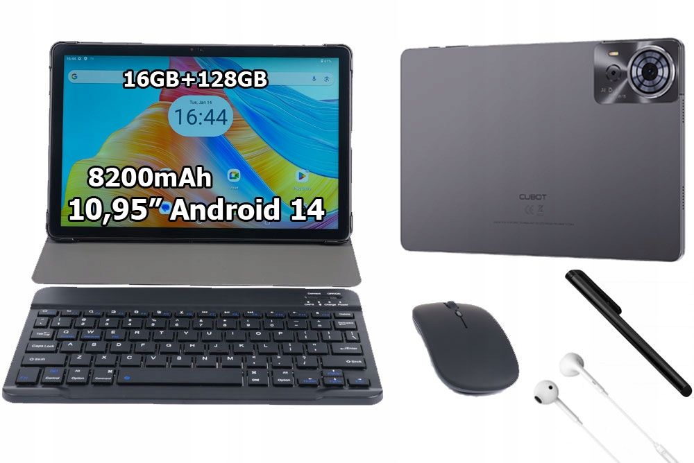 TABLET CUBOT TAB 70 10,95" 16/128GB LTE 4G GPS WIFI ANDROID KLAWIATURA ...