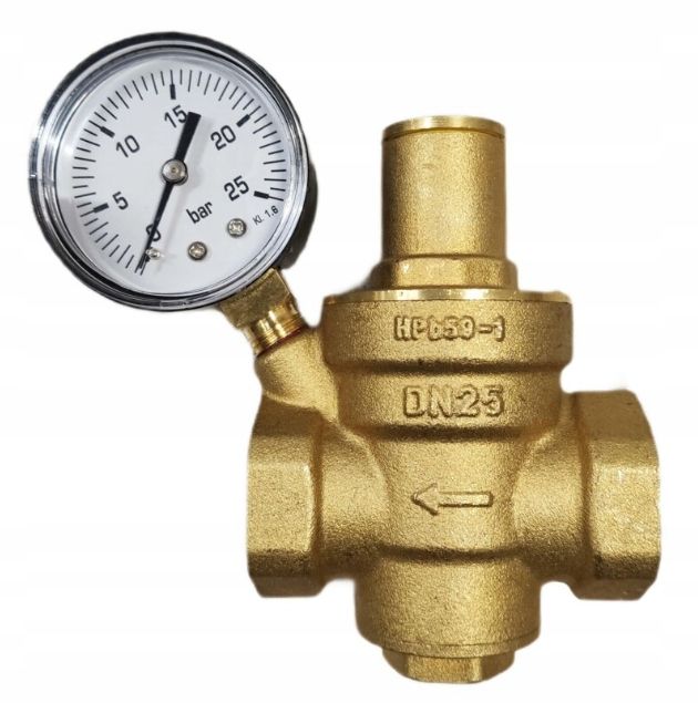 IBO REDUKTOR CIŚNIENIA WODY BASIC 1" DN25 REGULATOR MOSIĄDZ 16bar 0–85°C – 205905831 - ERLI.pl