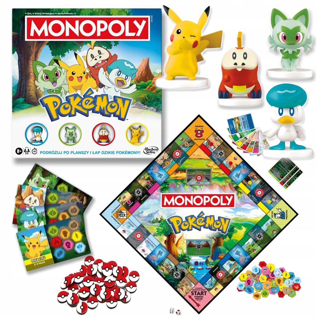 Monopoly polska Gra planszowa wersja Pokémon Polska oryginalna dla ...