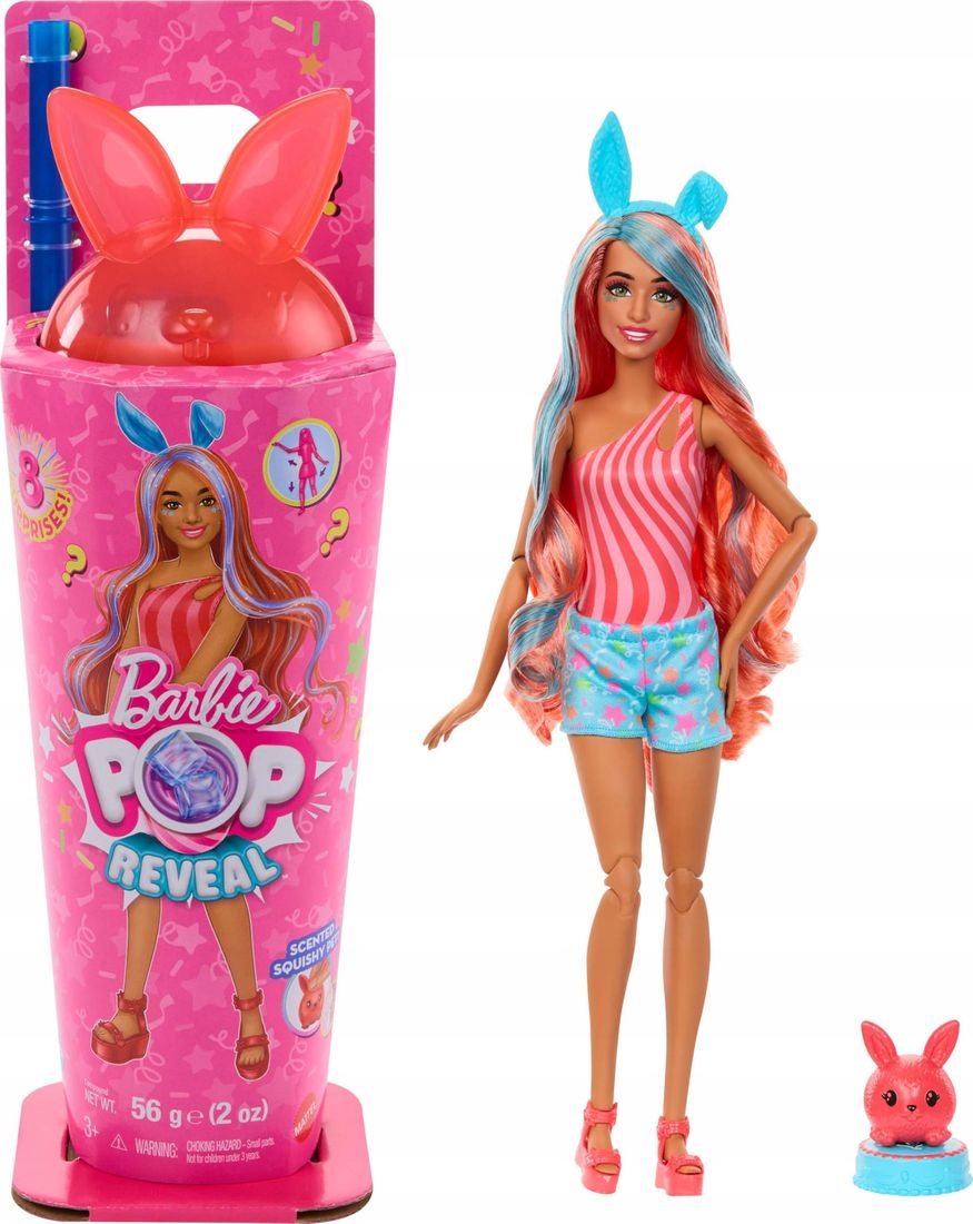 Barbie Pop Reveal Series Doll & Accessories Set, Shakes Series, Scented ...