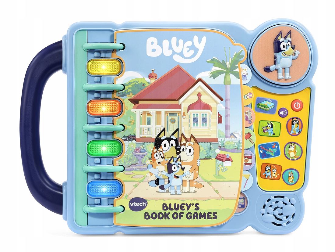 VTech Bluey's Book of Games, Official Bluey Book, Interactive Childrens ...