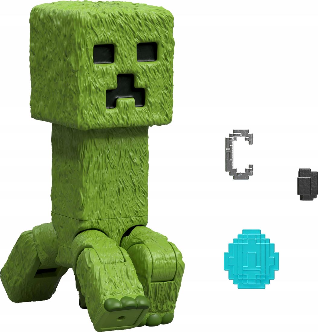Mattel Minecraft Action Figure & Accessories Set, 4-inch Creeper Posable Ch – 246504032 - ERLI.pl