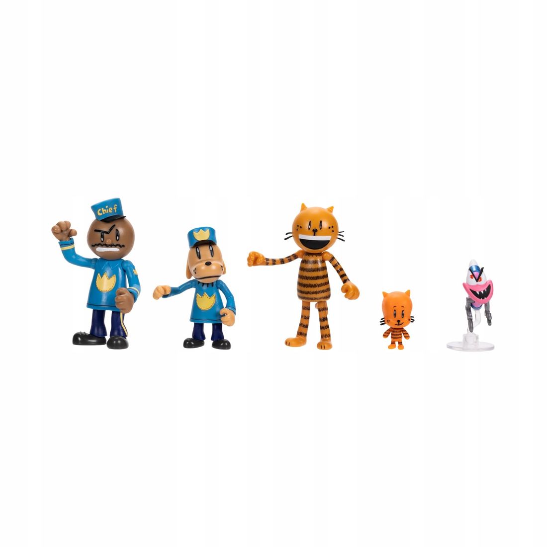 Dog Man Movie Action Figures Multipack Set by Jakks Pacific, Includes 6 ...