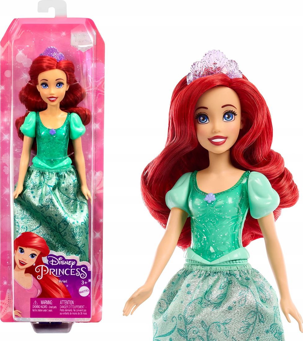 Mattel Disney Princess Dolls, Ariel Posable Fashion Doll with Sparkling ...