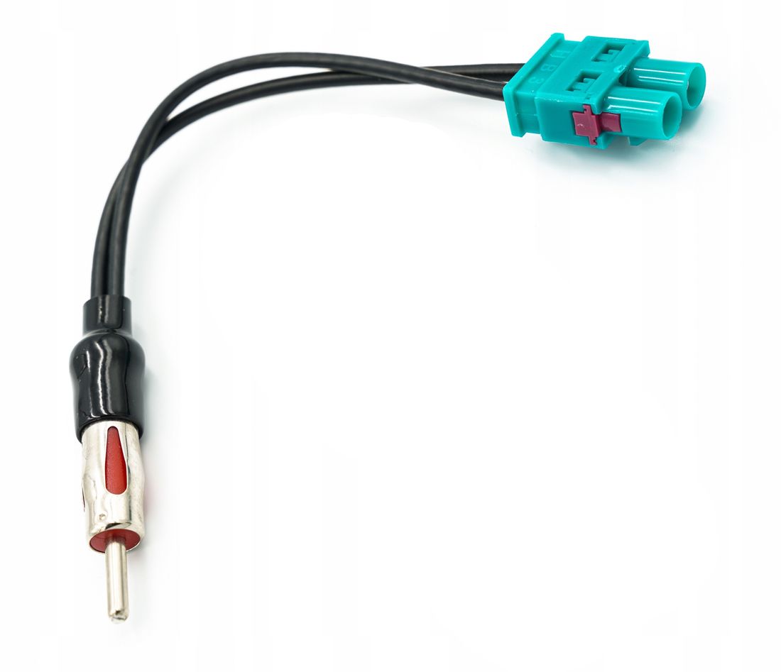 PRZEJŚCIÓWKA ZŁĄCZE ADAPTER ANTENOWY NCS 2X FAKRA / DIN VW SKODA SEAT ...