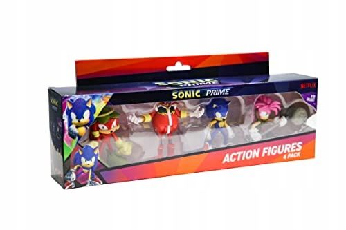 BANDAI Sonic Prime Action Figures 4 Pack Set 2 | 4 7.5cm Sonic The ...