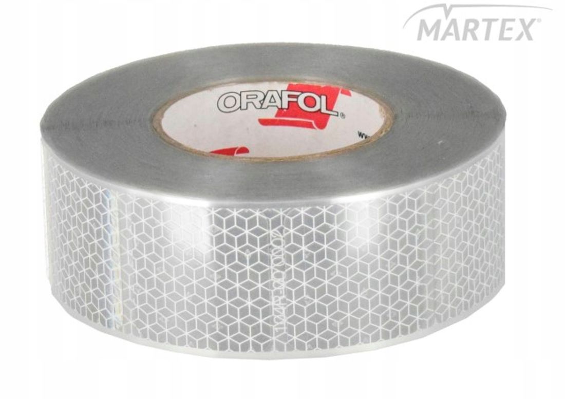 TASMA ODBLASKOWA BIALA 50MM ORAFOL – 247835694 - ERLI.pl