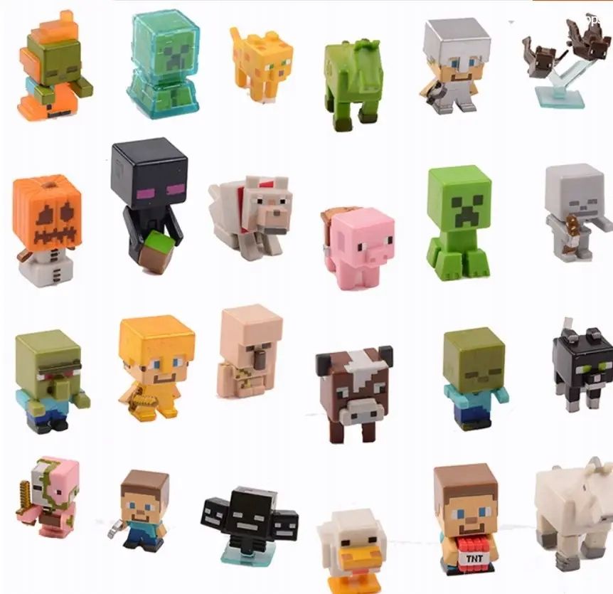 Zestaw mini figurek Minecraft 12 szt kultowe postacie z gry Minecraft w ...