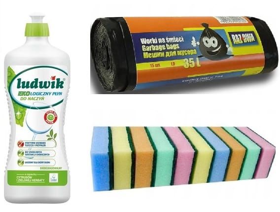 Zestaw do kuchni PLYN LUDWIK EKO DO NACZYN+WORKI+GĄBKI – 250120378 ...