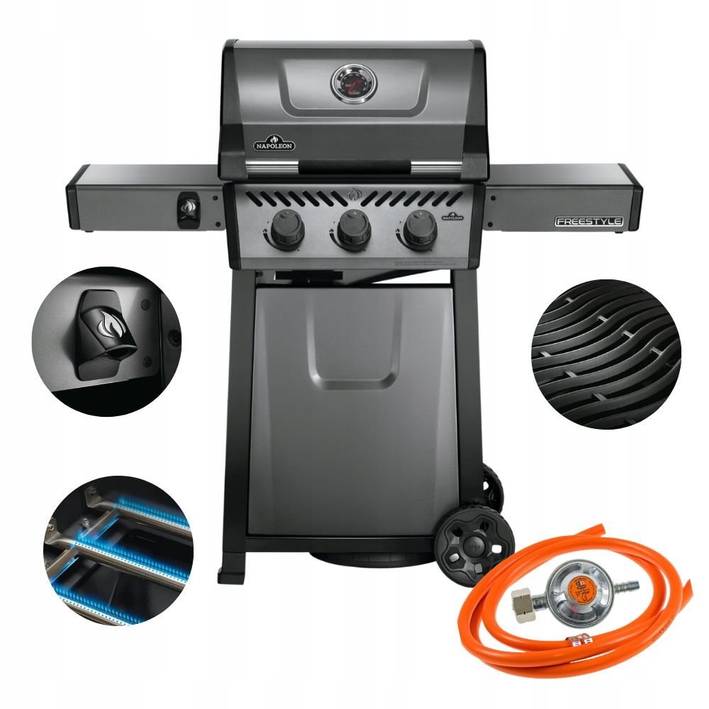 Grill gazowy ogrodowy do ogrodu Napoleon Freestyle 365 12kW Jetfire ...