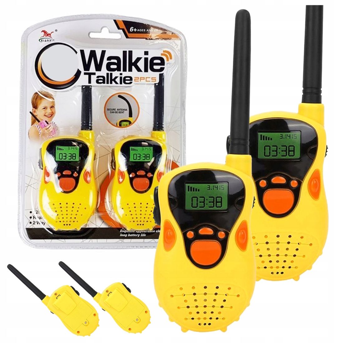 WALKIE TALKIE DLA DZIECI KRÓTKOFALÓWKA ŁOKI-TOKI ZESTAW 2 SZTUKI na ...