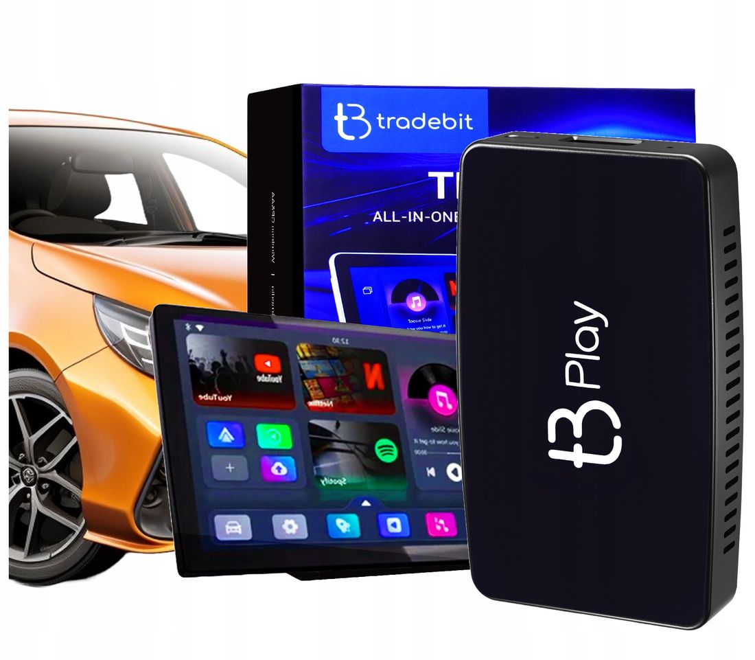 Adapter TRADEBIT TB Play Android Auto / Apple Carplay / Netflix / YouTube – 243571852 - ERLI.pl
