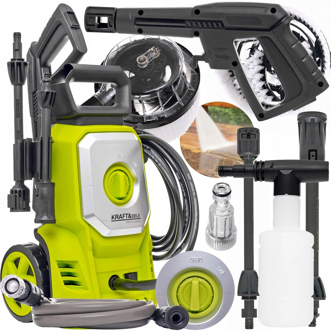 Myjka Ciśnieniowa Samochodowa 250 BAR Mocna 2500W Zestaw WYSOKOCIŚNIENIOWA – 251236116 - ERLI.pl