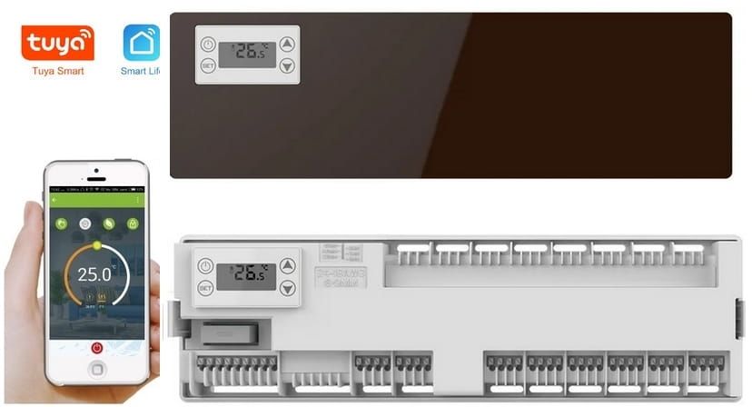 STEROWNIK CENTRALA LISTWA OGRZEWANIA PODŁOGOWEGO DO Zigee 1 - 8 STREF ...