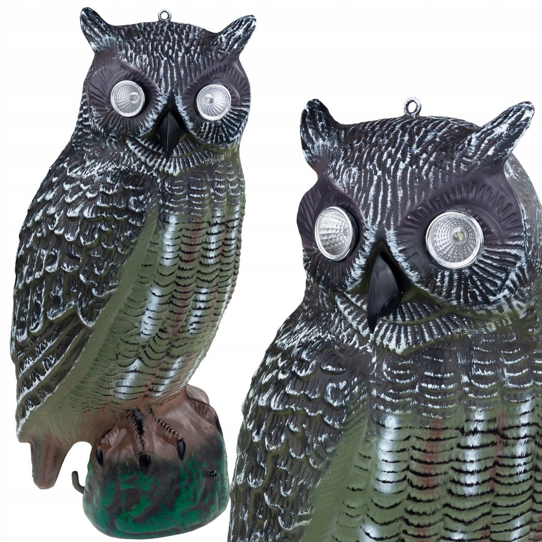 TG71190 ODSTRASZACZ PTAKÓW MYSZY SOWA Z DŹWIĘKIEM i Oczami świecącymi ...