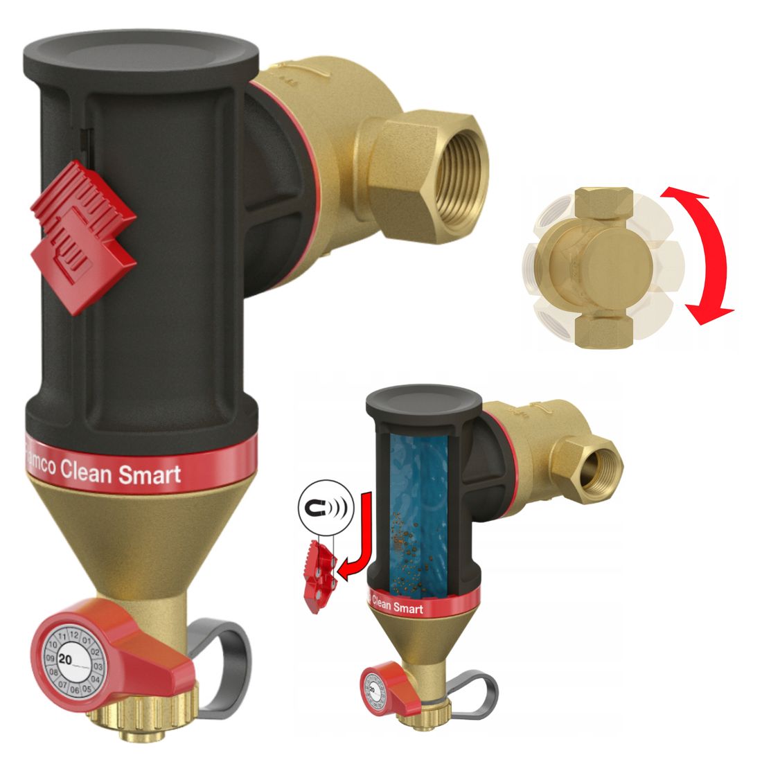 SEPARATOR FILTR MAGNETYCZNY INSTALACJI CO POWIETRZA ZANIECZYSZCZEŃ FI 3 ...