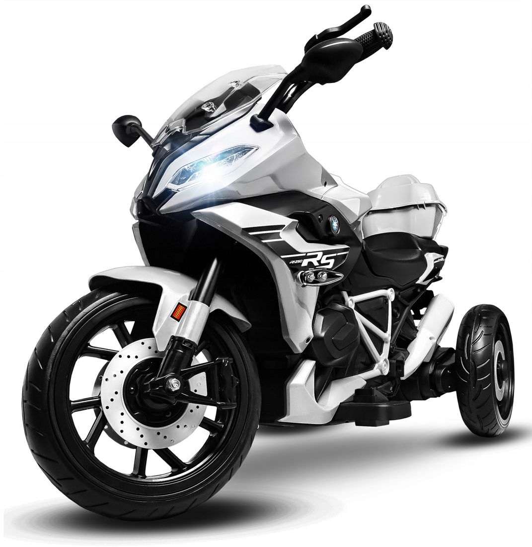 DUŻY TRÓJKOŁOWY MOTOR NA AKUMULATOR DLA DZIECI koła EVA LEDy ...