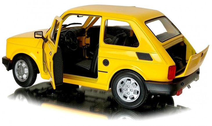 FIAT 126p Duży MALUCH Samochód PRL Auto Welly 1:21 - ERLI.pl