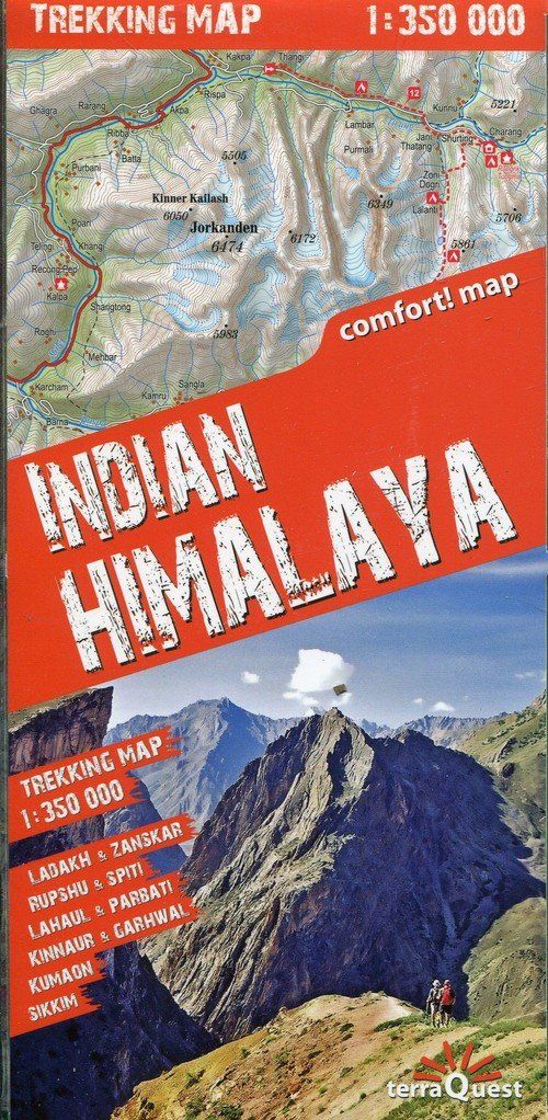 Himalaje Indyjskie mapa trekkingowa 1:350 000 - ERLI.pl