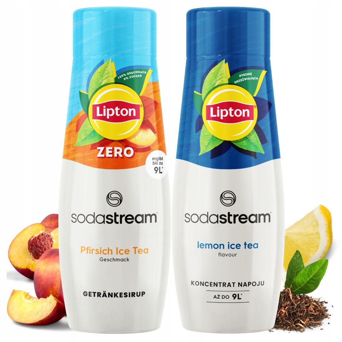 Syropy do Wody SodaStream Lipton Ice Tea Peach Bez Cukru + Ice Tea ...