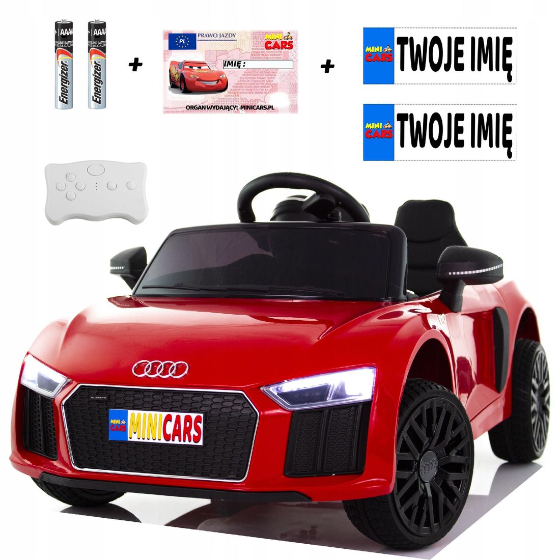 AUTO na akumulator Samochód dla dzieci AUDI R8! – 25319862 - ERLI.pl