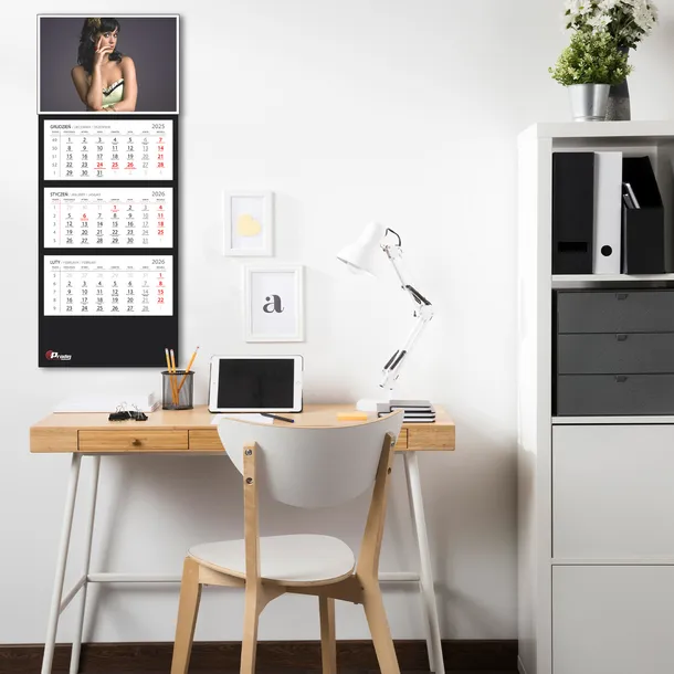 Kalendarz 2026 Ścienny Trójdzielny NIEDZIELE HAND KATY PERRY 06 (3A ...