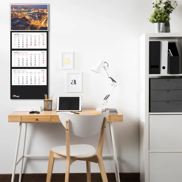 Kalendarz 2026 Ścienny Trójdzielny NIEDZIELE HANDLOWE POZNAŃ 05 (3A ...