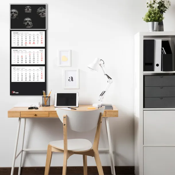 Kalendarz 2026 Ścienny Trójdzielny NIEDZIELE HAND PDM QUEEN 06 (3A ...