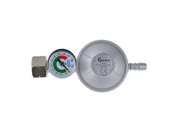 Reduktor gazu butli 11kg 37mbar z manometrem 80542 – 25447160 - ERLI.pl