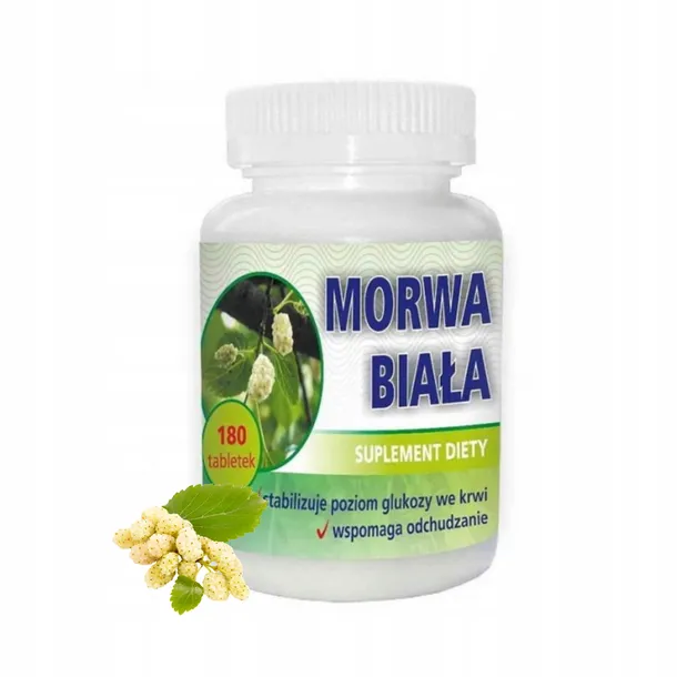 Domos Morwa Biała 180 Tabletek Suplement Diety Prawidłowy Poziom Cukru ...