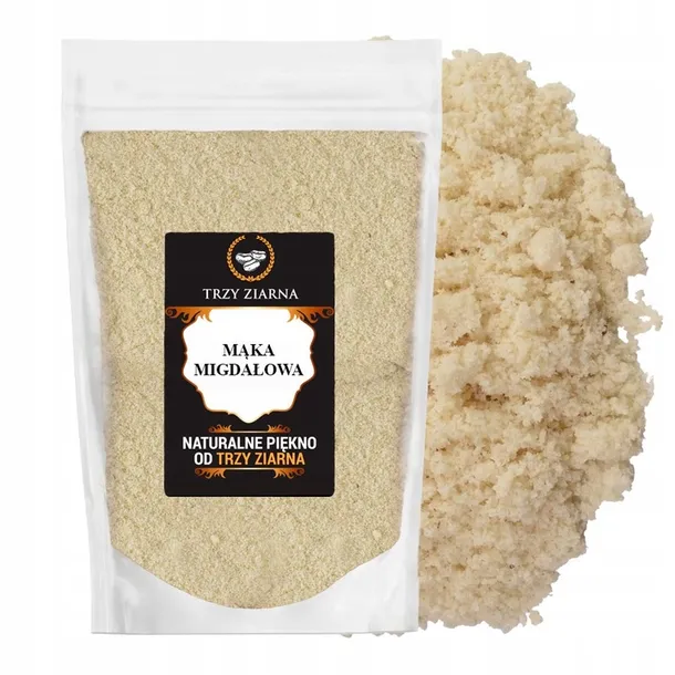 MĄKA MIGDAŁOWA 500g naturalne migdały mielone migdał mączka wysoka ...
