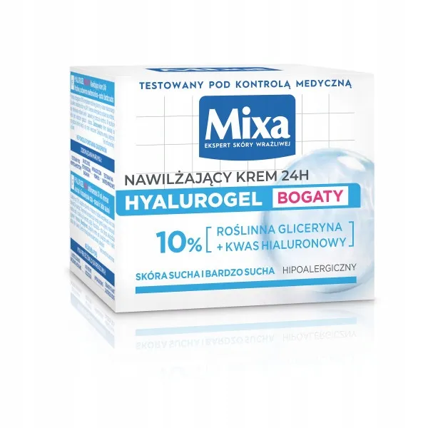 Nawilżający Krem Do Twarzy Mixa Hyalurogel Z Kwasem Hialuronowym 50ml ...