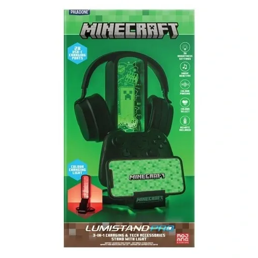 Minecraft Desk Headphone Stand With Light with remote controller (high ...