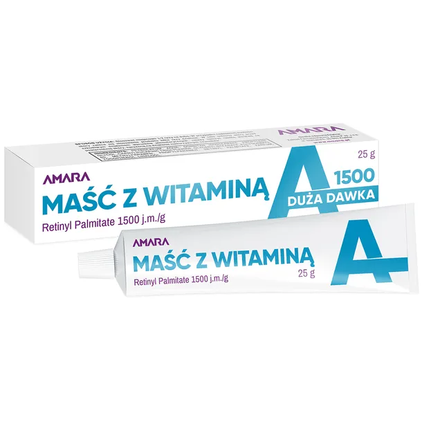 MAŚĆ Z WITAMINĄ A AMARA 25 g retinol regeneruje naskórek nawilża ...
