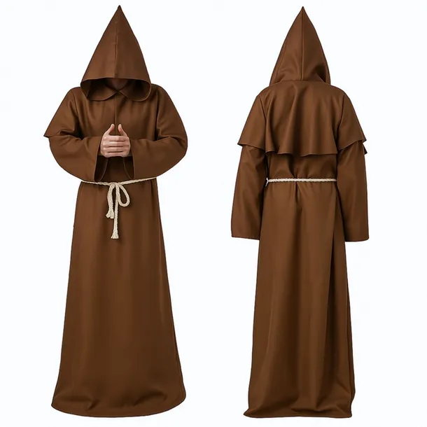 STRÓJ KOSTIUM PRZEBRANIE HABIT MNICH KSIĄDZ ZAKONNIK NA HALLOWEEN XL ...