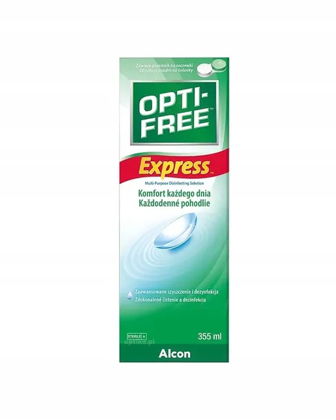 OPTI FREE Express 355ml Płyn do soczewek ALCON – 312245172 - ERLI.pl