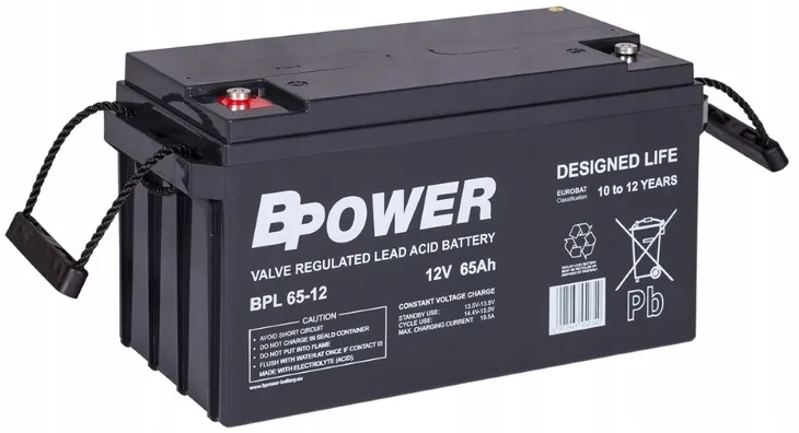 12V 65AH AKUMULATOR AGM STEROWANIE AUTOMATYKA SOLAR PV MAGAZYN ...