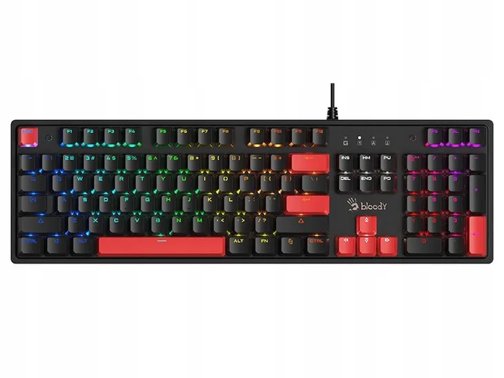 Klawiatura mechaniczna A4TECH BLOODY S520N Fire Black (BLMS RED Plus ...