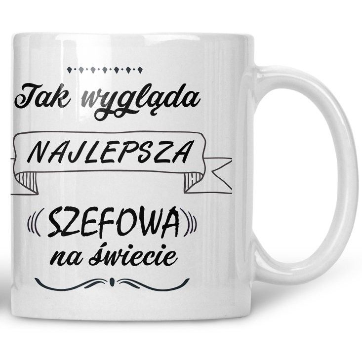 Kubek Najlepsza szefowa na świecie - ERLI.pl Kubek Najlepsza szefowa na świecie - ERLI.pl