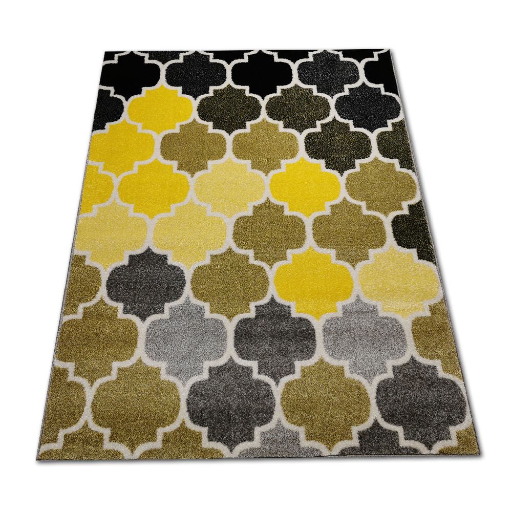 GEOMETRYCZNY DYWAN 200X300 MIĘKKI GĘSTY KOLOROWY - ERLI.pl
