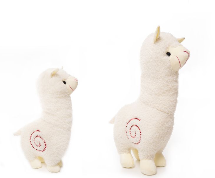 Wielka miękka lama alpaka maskotka pluszowa duży miś 60cm biała ...